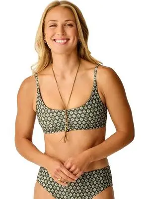 Carve Designs Escondido Compression Reversible Top - Dk. Fir Batik/dk. Fir