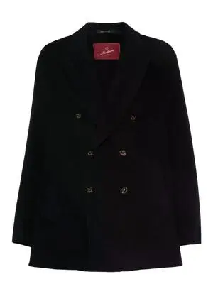 MONTECORE Double-breasted Coat - Black