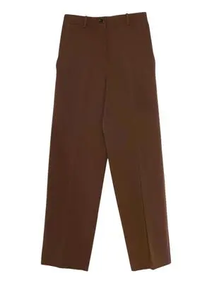 ALYSI Pleated Trousers - Brown