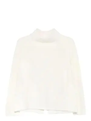 Bruno Manetti High-neck Sweater - White