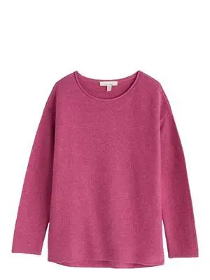 SEASALT CORNWALL Merino Wool Blend Pullover - Knit Melange Rosa