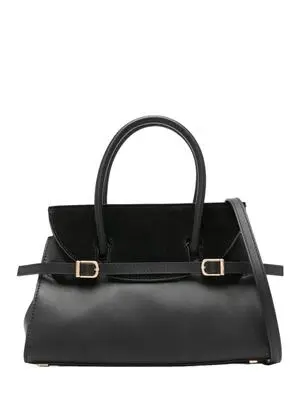 Simkhai Small Suede Buckle Tote - Black