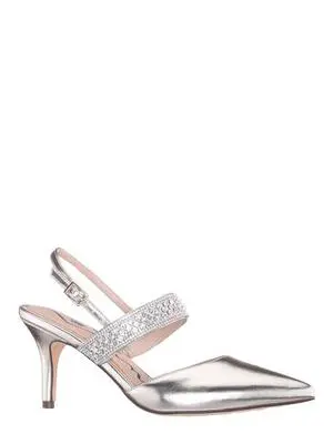 Nina Trista Pointed Toe Slingback Pump - Platino