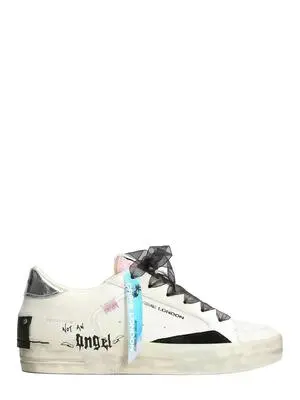 CRIME LONDON Sk8 Deluxe Lost Angel Sneakers - White