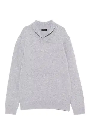 CENERE GB Shawl-collar Jumper - Grey