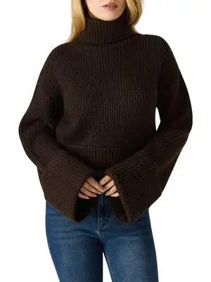 Steve Madden Adelade Turtleneck Sweater - Dark Espresso