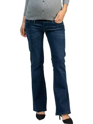 PIETRO BRUNELLI Flare Maternity Jeans - Top Blue