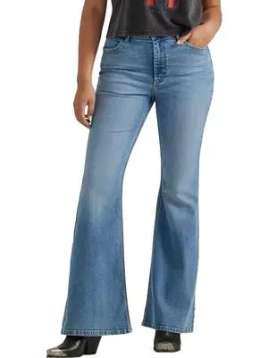 Wrangler High-waist Flare Jeans - Trance