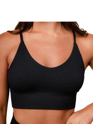 WHILE ON EARTH™ Aura Bra Black