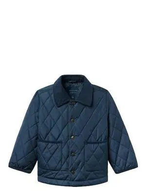 Janie And Jack Quilted Barn Jacket - Blue