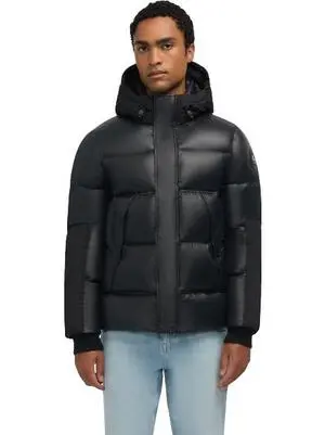 Pajar Nuray Mixed Media Puffer Jacket - Black