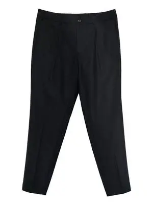 DELL'OGLIO Pleat-detail Tailored Trousers - Black