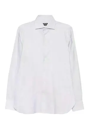 Zegna Cotton Shirt - Purple