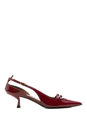 GIUSEPPE ZANOTTI 50mm Leather Heeled Pumps - Red