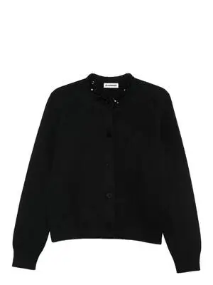 JIL SANDER Virgin Wool Cardigan - 001 Black