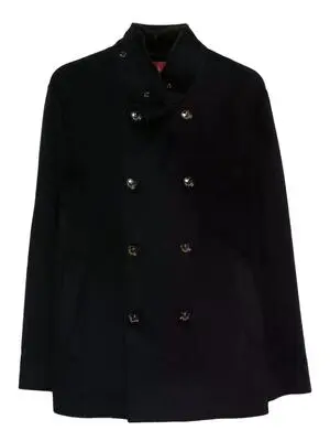 MONTECORE Double-breasted Coat - Blue