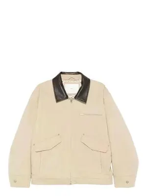 DUNST Contrast-collar Jacket - Neutrals