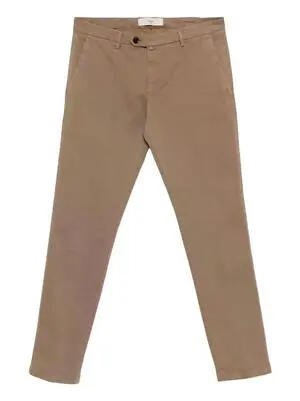 BRIGLIA 1949 Slim-cut Chino Trousers - Brown