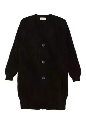 Bruno Manetti Ribbed-knit Cardigan - Black