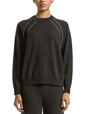 Peserico Wool, Silk, And Cashmere Knitted Sweater - Ebony