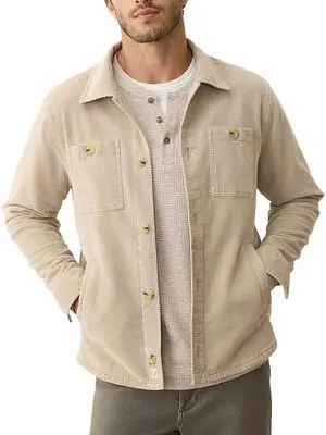 Marine Layer Max Moleskin Overshirt - Taupe