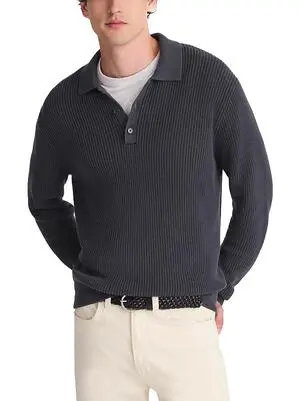 MADEWELL Shaker Stitch Polo Sweater