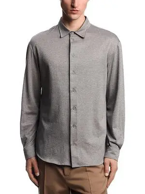 EMPORIO ARMANI Jaspe Jersey Cotton Sport Shirt