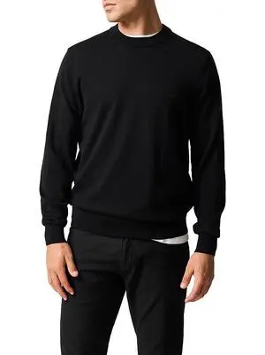Rodd & Gunn York Bay Merino Wool Sweater - Onyx
