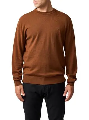 Rodd & Gunn York Bay Merino Wool Sweater - Tobacco