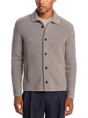 MAURIZIO BALDASSARI Maurizio Baldassari Brenta Textured Wool Cardigan Oatmeal