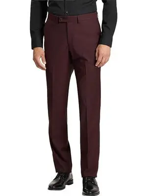 Ted Baker London Wright Twill Modern Fit Suit Pants - Burgundy