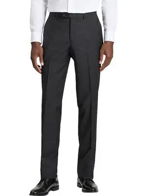 Ted Baker London Wright Grid Modern Fit Suit Pants - Black