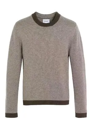 BARRIE Round-neck Cashmere Sweater - Brown