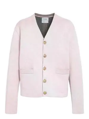 BARRIE V-neck Button Cardigan - Pink