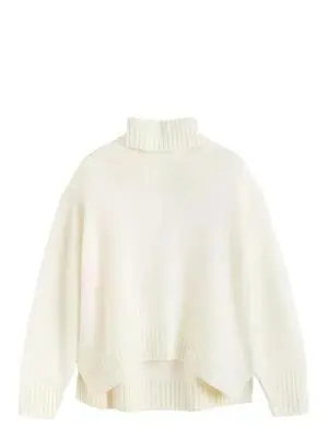 Chinti & Parker Roll-neck Relaxed-fit Sweater - Neutrals