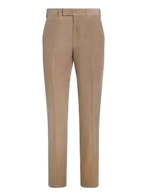 Zegna Corduroy Straight Leg Pants - Neutrals