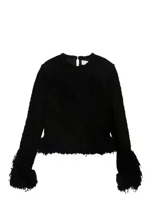 LIBEROWE Lila Fringed Blouse - Black