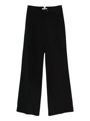 CENERE GB Pressed-crease Tailored Trousers - Black