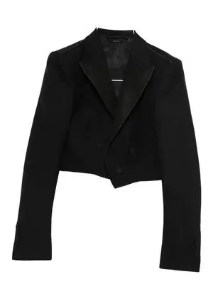 TOM FORD Double-Breasted Cropped Blazer