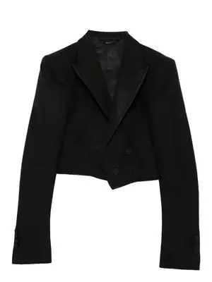 TOM FORD Double-Breasted Cropped Blazer