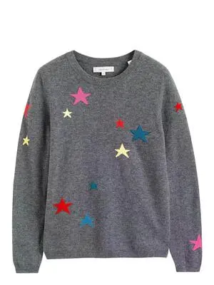 Chinti & Parker Star-motif Sweater - Grey