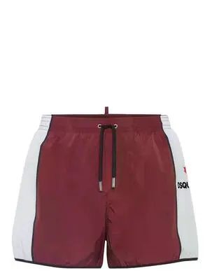 Dsquared2 Maple-leaf Swim Shorts - Red