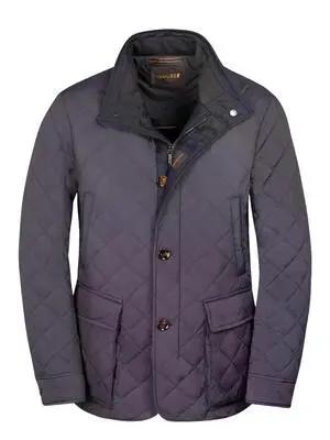 MOORER Kesten-skt Quilted Jacket - Blue