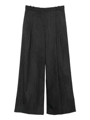 THE GARMENT Pinstripe Pleat-detail Trousers - Grey