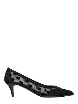 Isabel Marant Peleo Polka-dot Mesh Pumps - Black