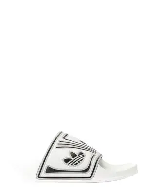Adidas Logo Pool Slides - White
