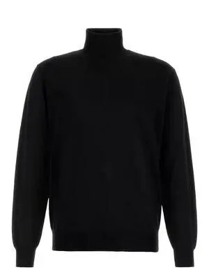 ORIGINAL VINTAGE Wool Turtleneck Sweater - Black