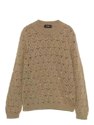 CIVIDINI Openwork Knitted Sweater - Brown