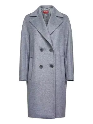 Max Mara Double-breasted Wool Coat - Grey