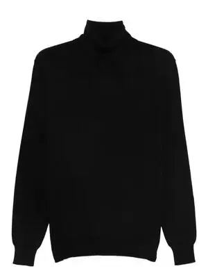 CENERE GB Roll-neck Sweater - Black